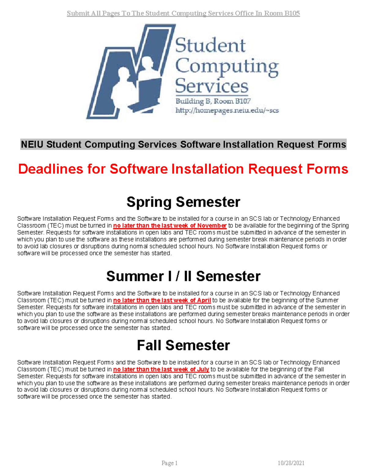 SIRF - NEIU Student Computing Services Software Installation Request ...