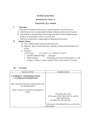 GMRC - Sample of a detailed lesson plan - DETALYADONG BANGHAY ARALIN SA ...