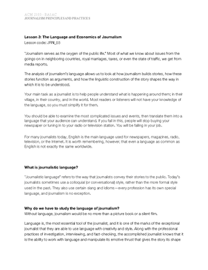 ACM 2103 - V. AP Style Guide - ACM 2103 - BA1AC JOURNALISM PRINCIPLES ...
