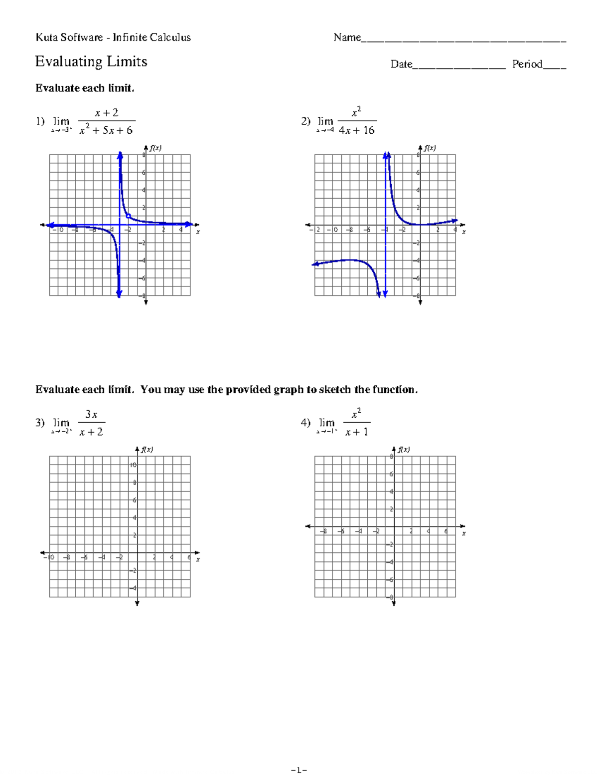 01 - Limits at Essential Discontinuities - ©T D 2 A 0 c 1 Y 3 i ...