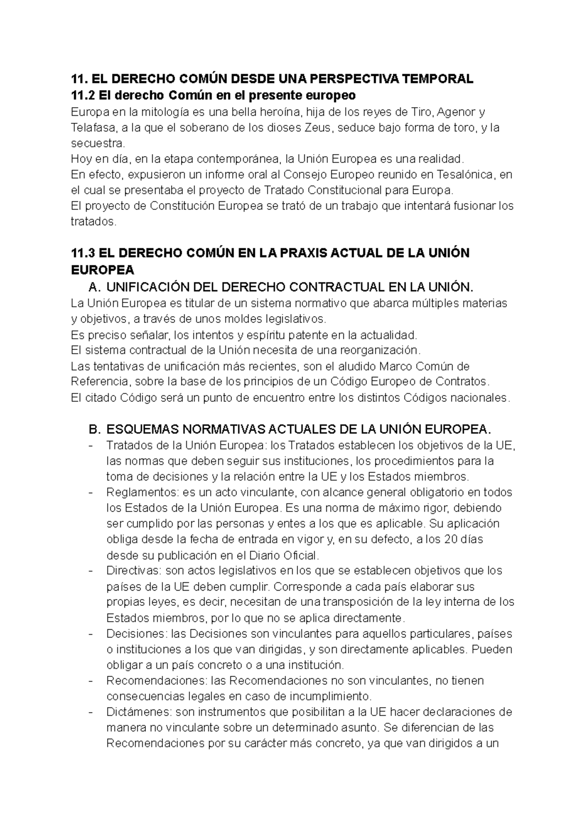 Tema 11 Derecho Común - 11. EL DERECHO COMÚN DESDE UNA PERSPECTIVA ...