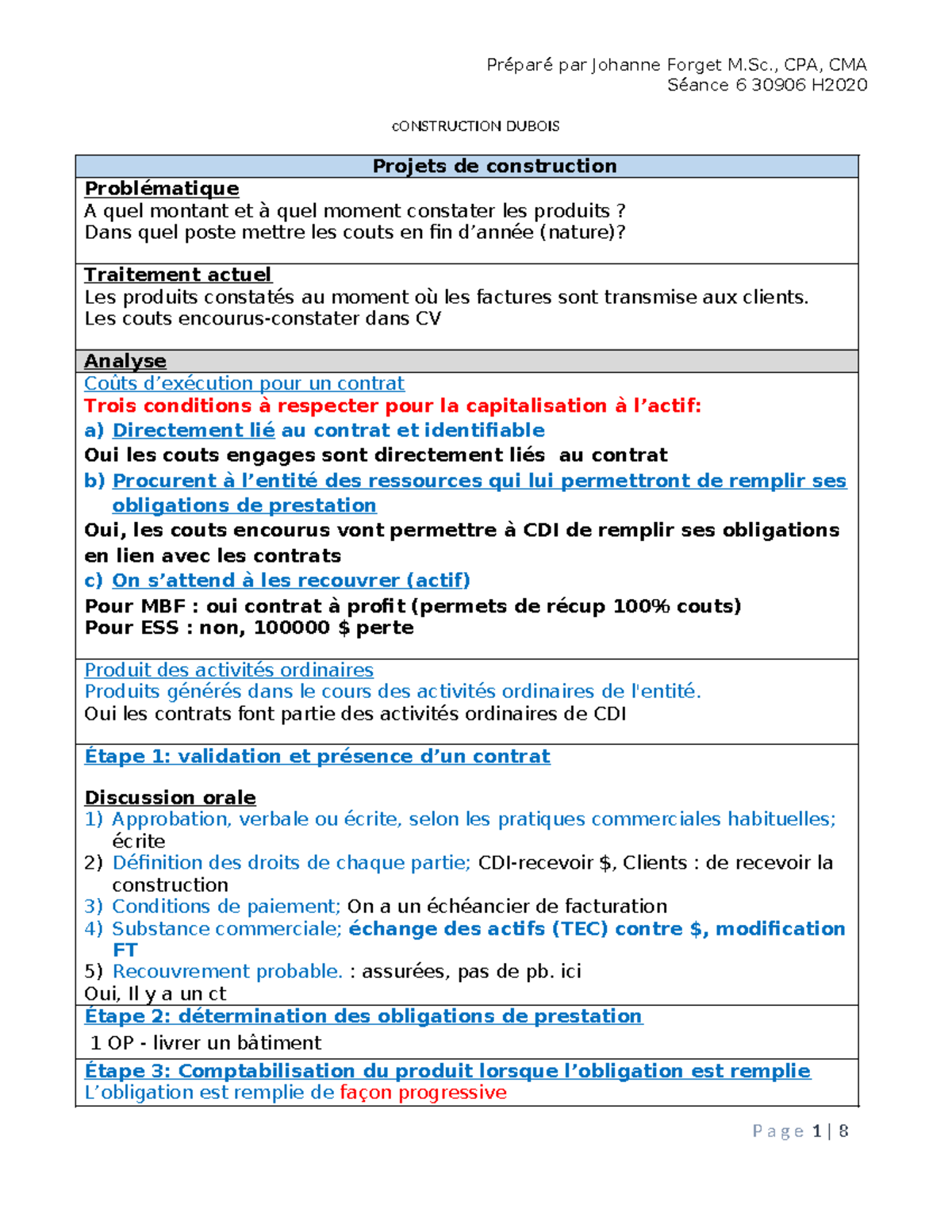 S6-Canevas Construction Dubois - Séance 6 30906 H cONSTRUCTION DUBOIS ...