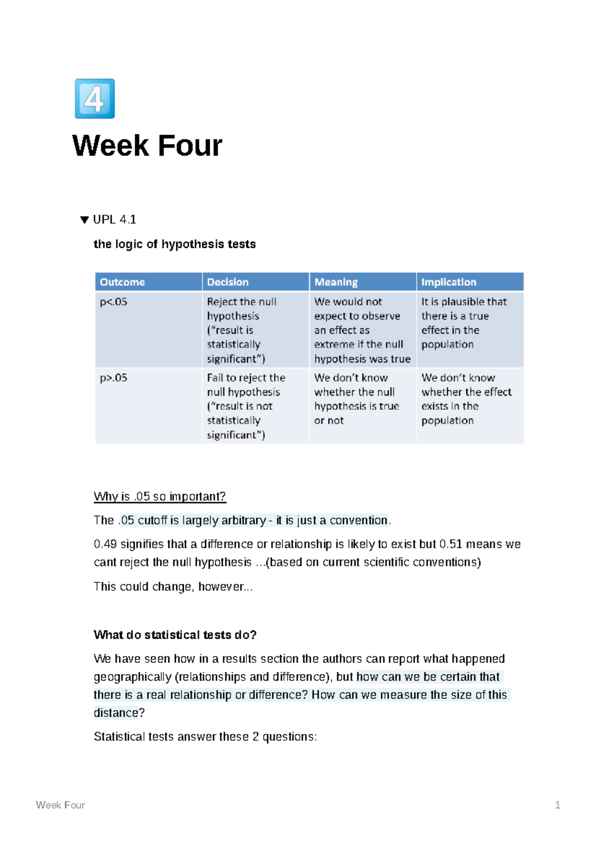 UPL 4.1-4.2 and Theory of mind - 󾠱 Week Four UPL 4. the logic of ...