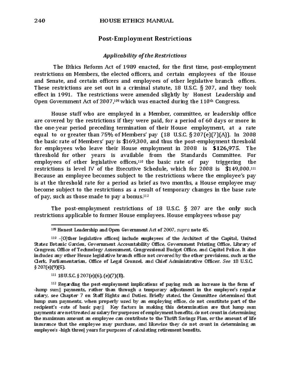 Specific Disclosure Requirements - 240 HOUSE ETHICS MANUAL Post ...