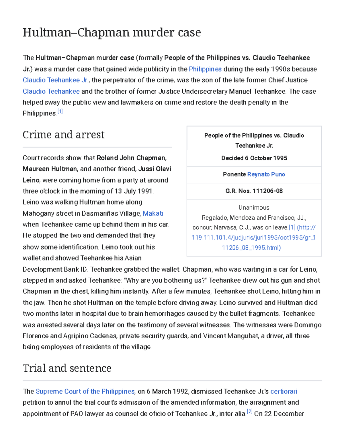 Inbound 2669930250584699596 - Hultman–Chapman murder case The Hultman–Chapman murder case ...