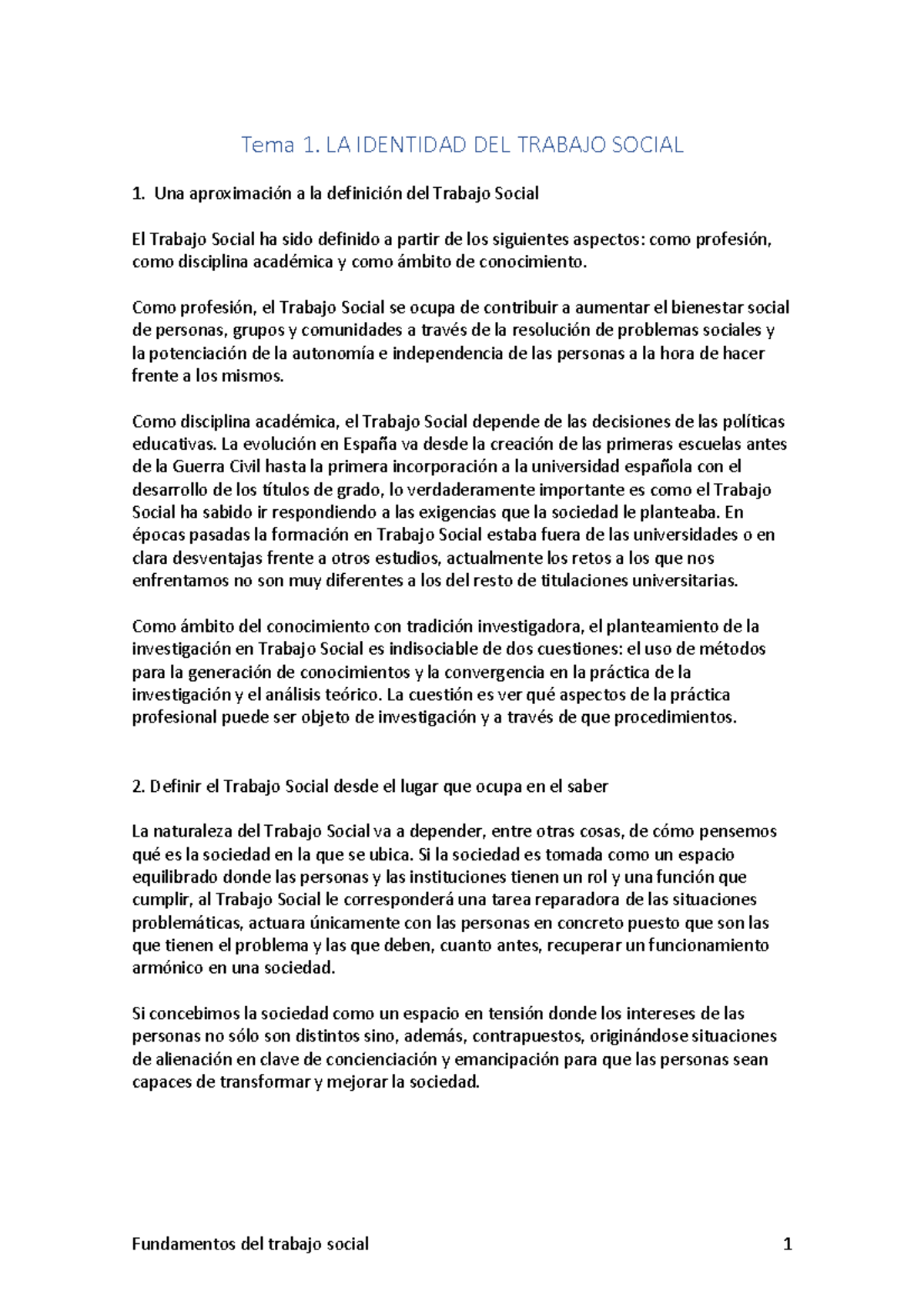 Fundamento Social Tema-1 - Warning: TT: undefined function: 32 Warning: TT: undefined function ...