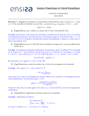 Analyse numérique et calcul scientifique - Chapitre 3 - Chapitre 3 : Int ́egration num ́erique ...