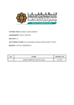 2211464 Individual TASK CCFM 2061 - INDIVIDUAL TASK REFLECTION OF THE ...
