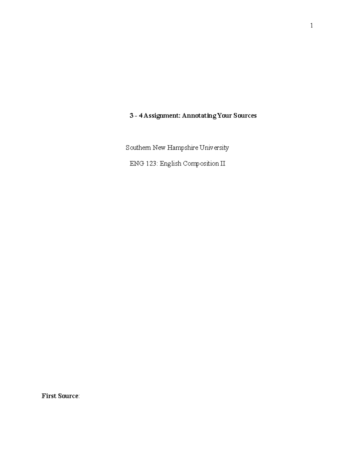 3 4 Assignment Annotating Your Sources Old 1 3 4 Assignment Annotating Your Sources