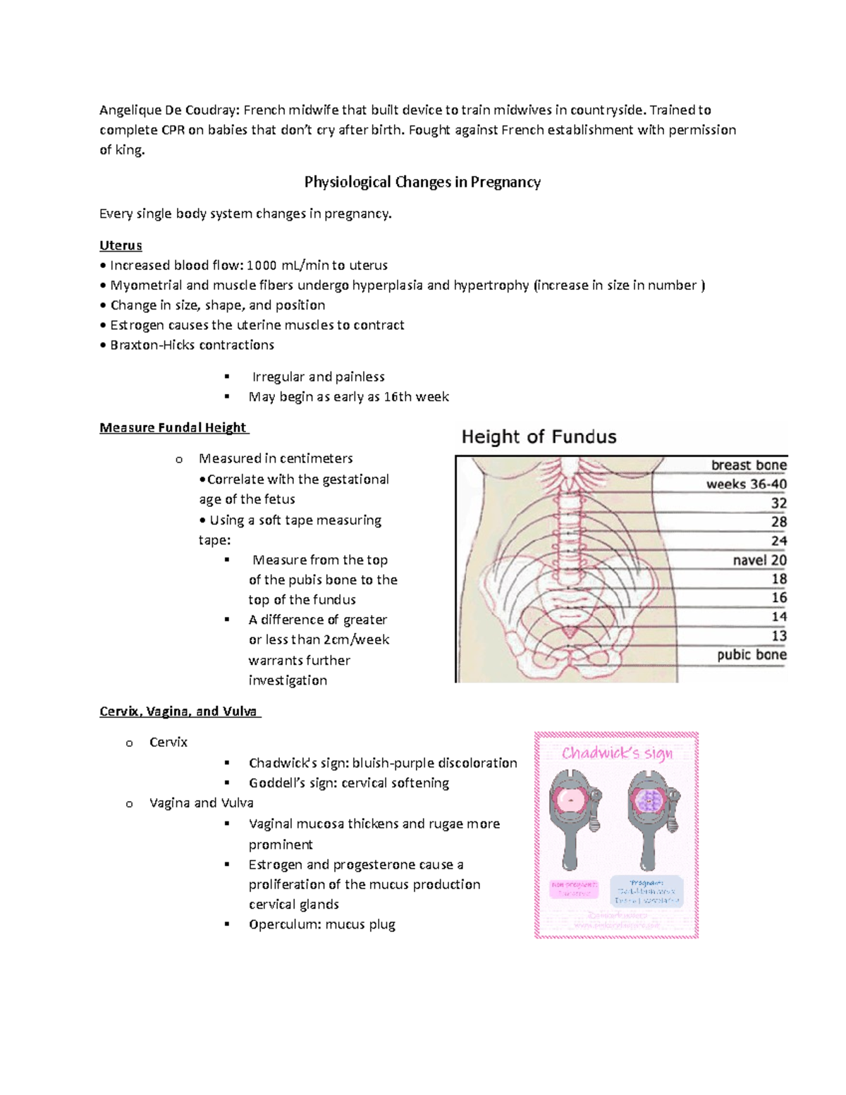 Week 3 - lecture notes - Angelique De Coudray: French midwife that ...