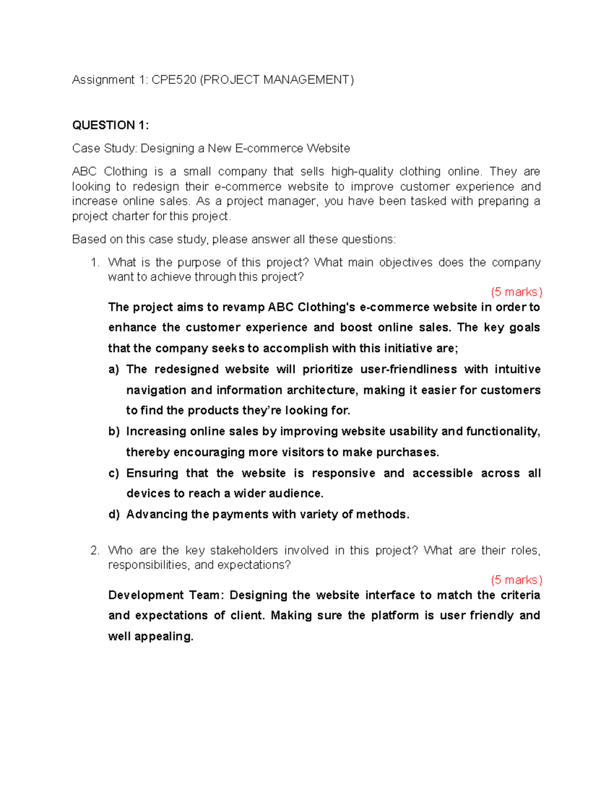 Assignment 1 (CPE520) 2023686104 - Assignment 1: CPE520 (PROJECT ...