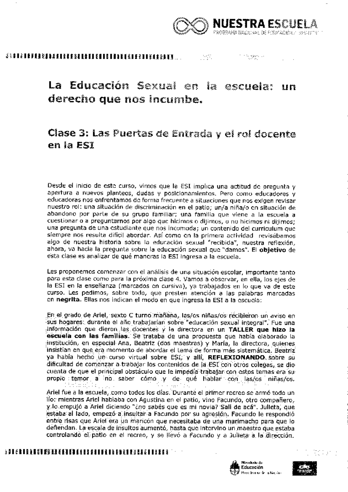 Clase 3-La Educacion sexual en la escuela, un derecho que nos incumbe ...
