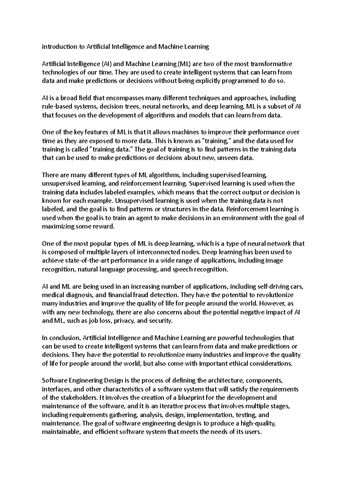 Introduction to Artificial Intelligence and Machine Learning pt 1 ...