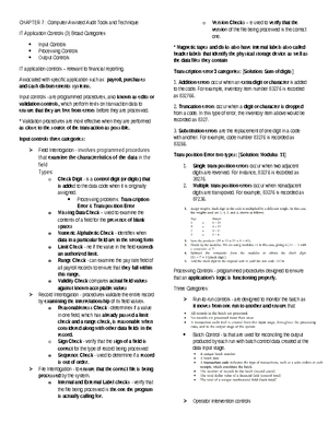 Chapter 8 - REVIEWER FOR ACIS - Chapter 8: Data Structures and CAATTs for Data Extraction - Studocu