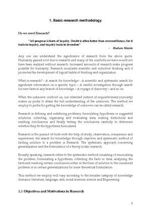 Research Methodology Introduction - Statement of Research Problem ...