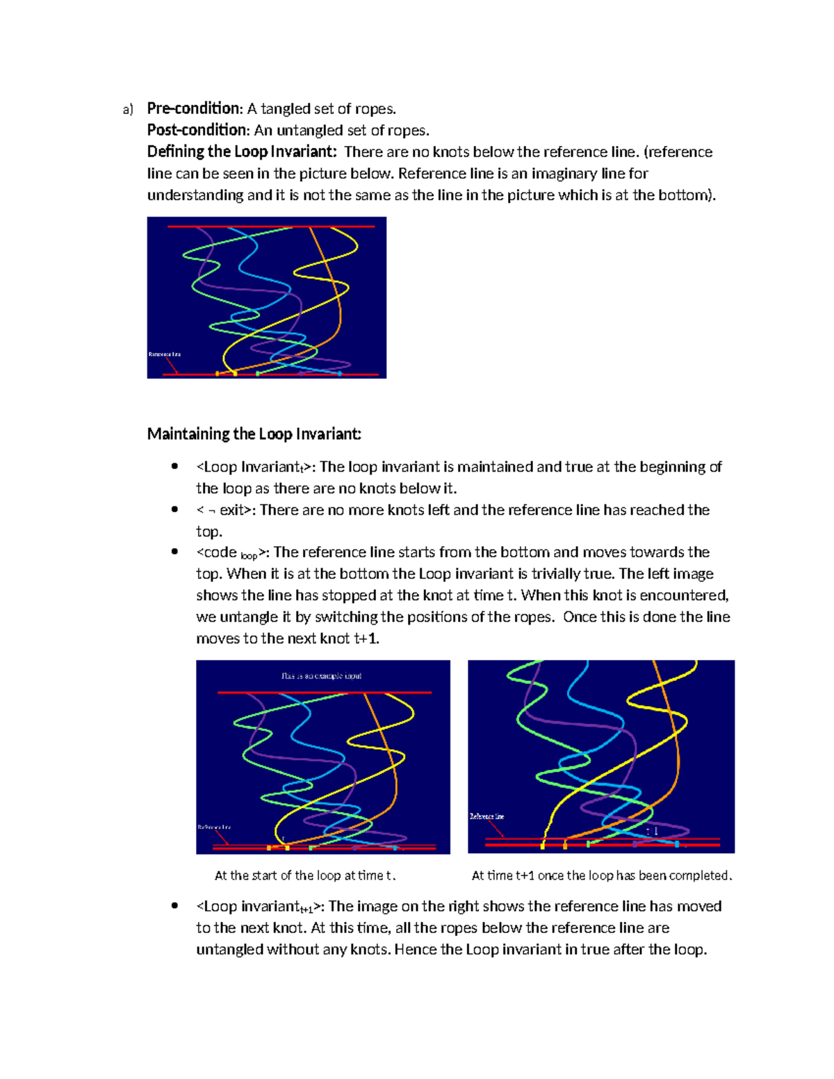 Loop Invariant Test 1 - eecs 3101 test material - a) Pre-condition: A ...