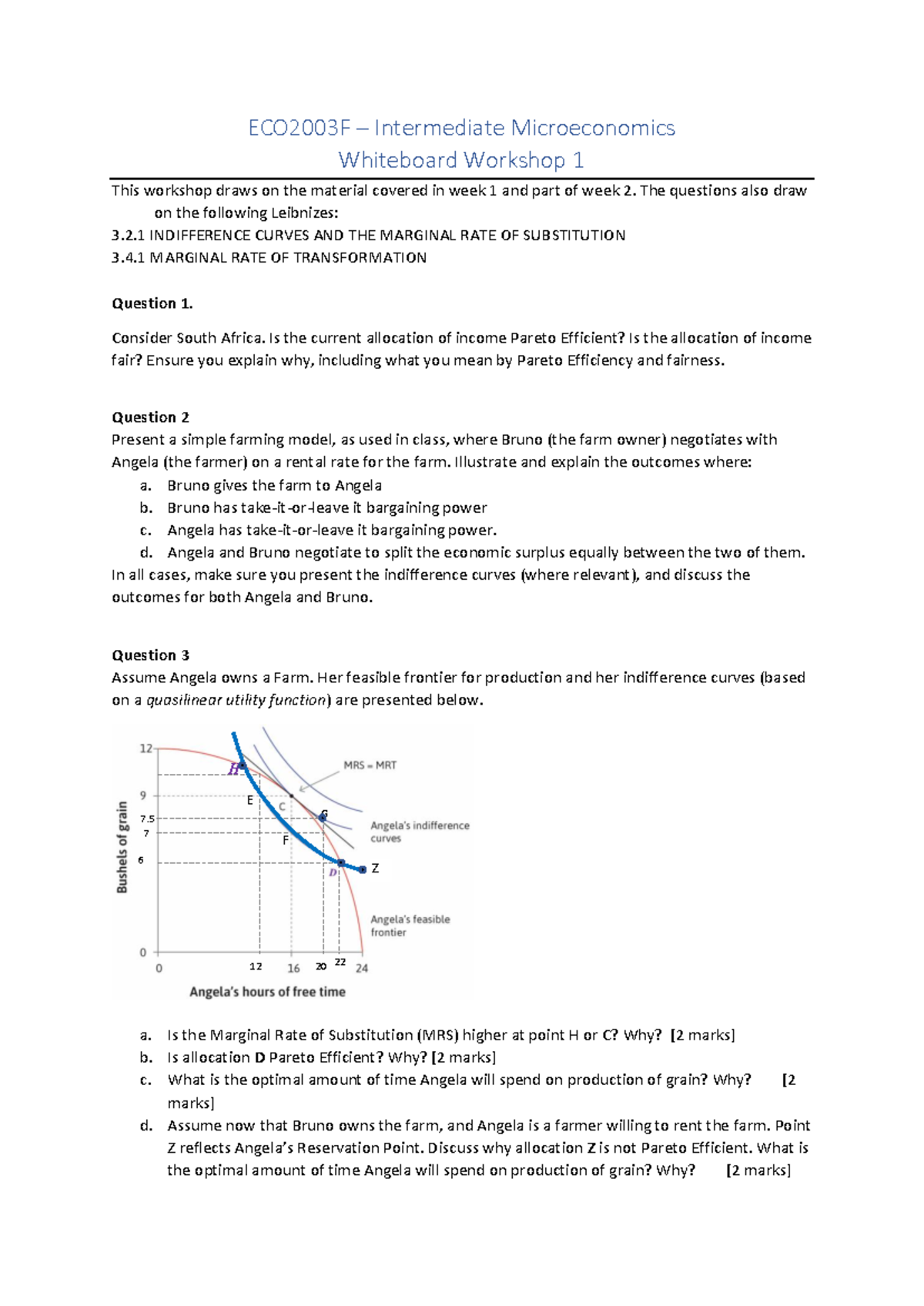 Whiteboard workshop 1 ECO2003 F 2024 - ECO2003F – Intermediate ...