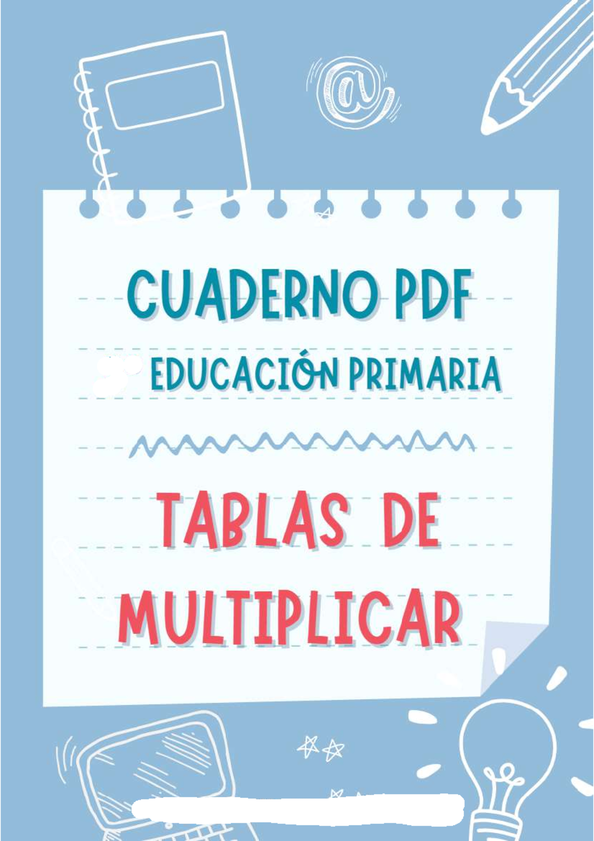 Cuaderno Tablas DE Multiplicar - DIA 1 - - Studocu