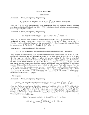 MATH 4100 HW 1 - HW assignment - MATH 4100 HW 1 Exercise 1-2. Find a parameterized curve α(t ...
