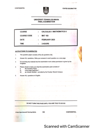 Assessment 2 LAB Assignment MAT183 DIS2023 - ASSESSMENT 2 MAT OCT 2023 – JAN 2024 LAB ASSIGNMENT ...