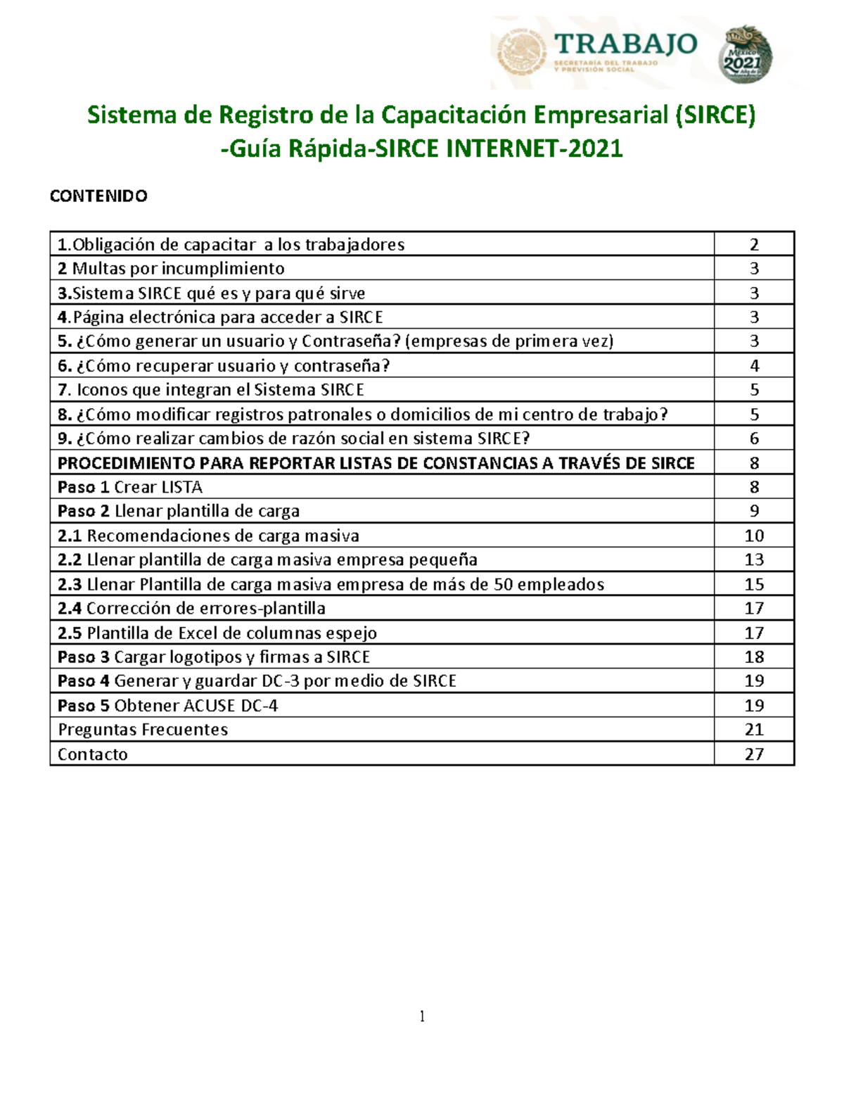 Sirce-Guia-Rapida - Guia para analisis stps implementación - Sistema de Registro de la ...