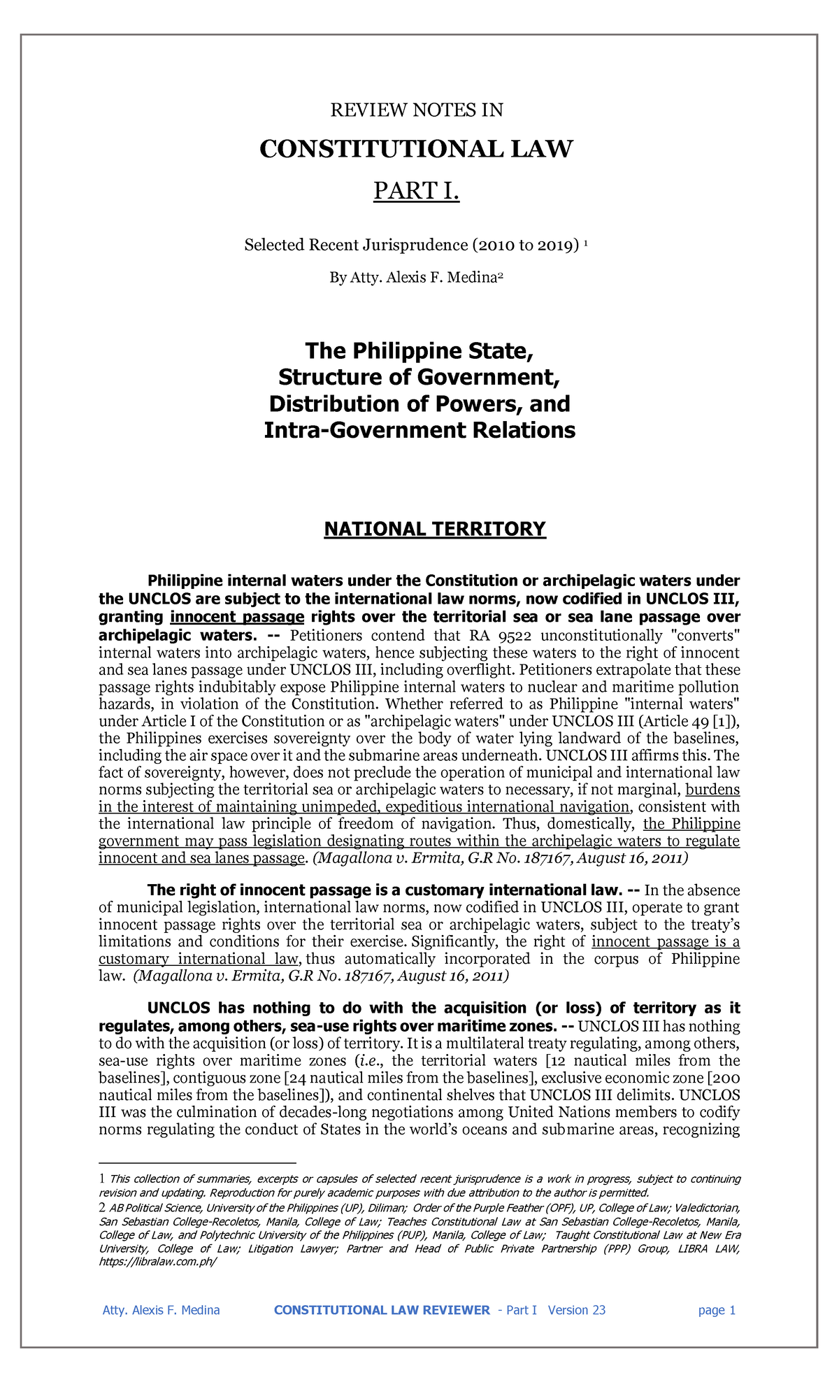 563294931-Constitutional-Law-Review-2021-Part-I-v-23-by-Atty-Alexis-Medina - Atty. Alexis F ...