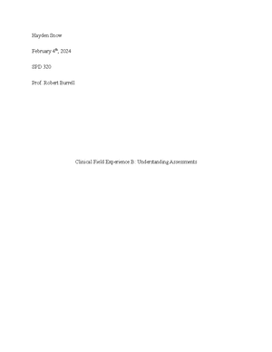 Hayden Snow SPD320 T4 Child Study Team Handout - Child Study Team ...