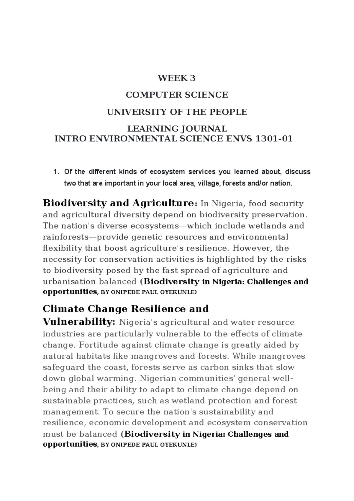 WEEK 3 LJ - WEEK 3 LJ - WEEK 3 COMPUTER SCIENCE UNIVERSITY OF THE ...