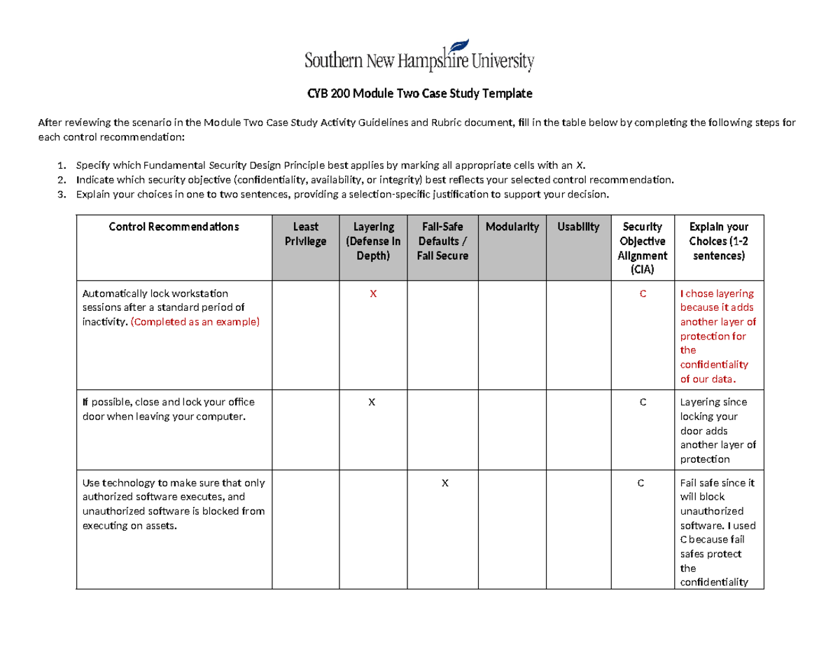 2-3 Activity - 2-3 Paper - CYB 200 Module Two Case Study Template After ...