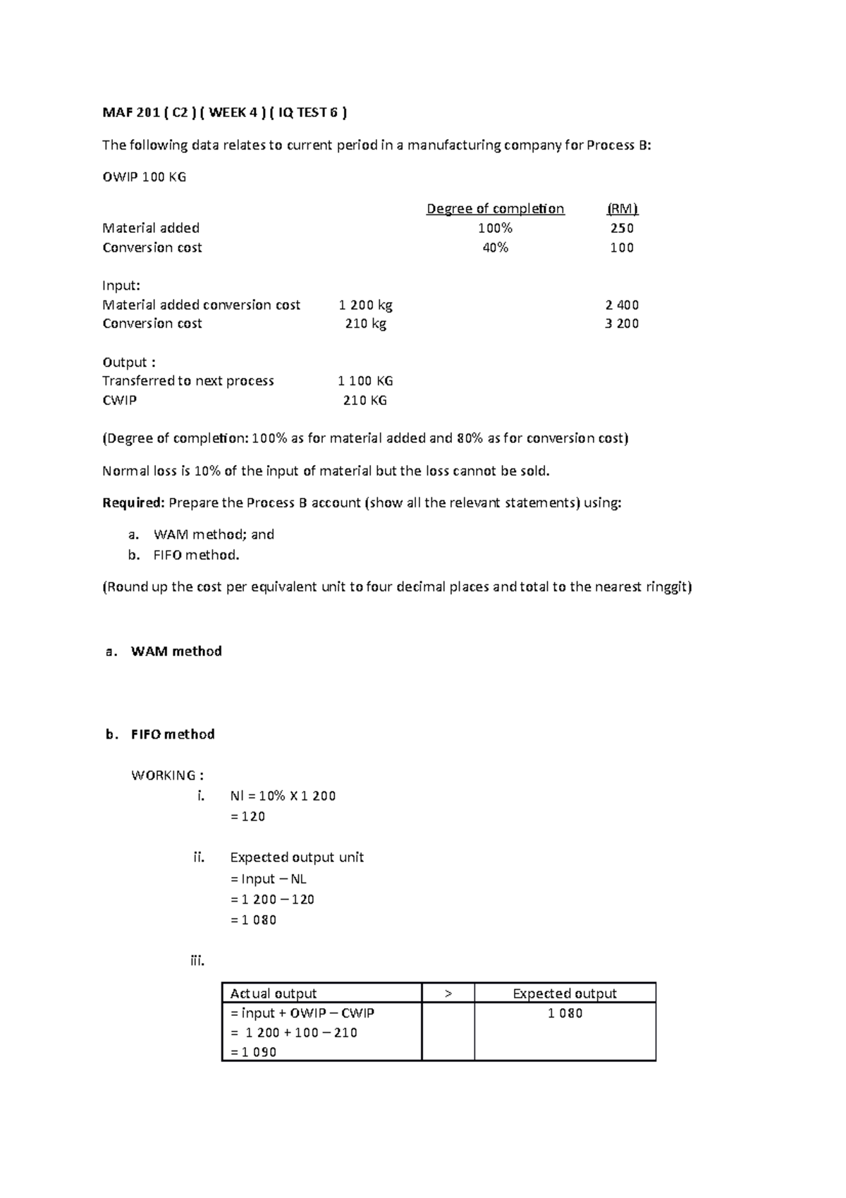 MAF 201 ( C2 ) ( WEEK 4 ) ( IQ TEST 6 ) - MAF 201 ( C2 ) ( WEEK 4 ...