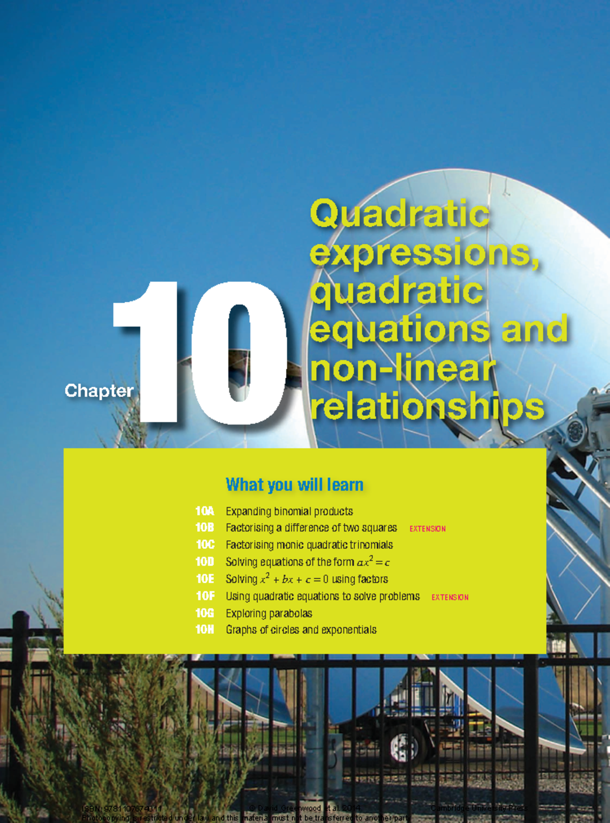 9781107674011 w10 - oof - 552 Chapter 10 Quadratic expressions ...