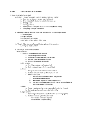 Chapter 3 human anat - CHAPTER 3 CELLS: THE SMALLEST LIVING UNITS Cell ...