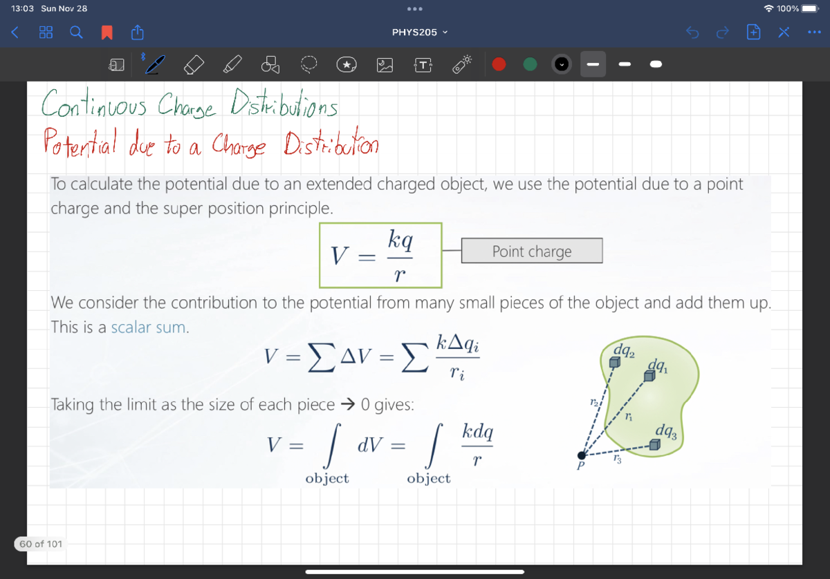 Lesson 3 Electrical Potential Continuous Charge Distribution - PHYS 205 ...