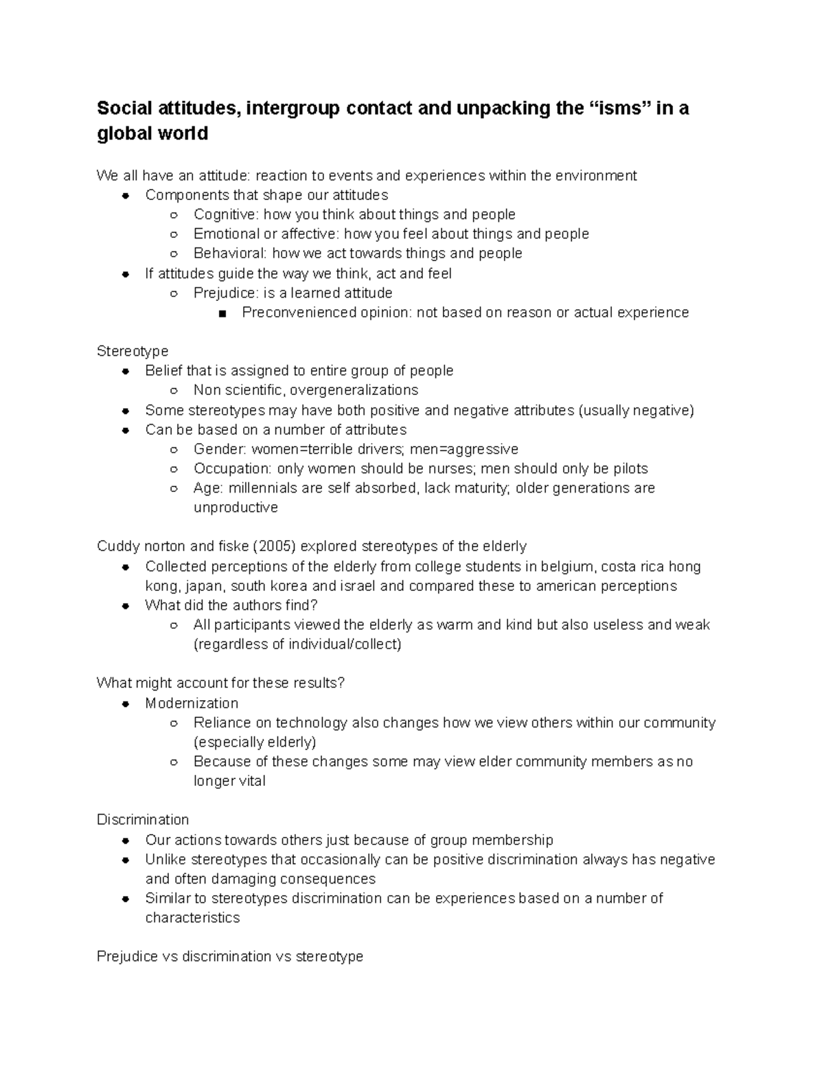 Isms: Social Beliefs And Attitudes – YLRDTO