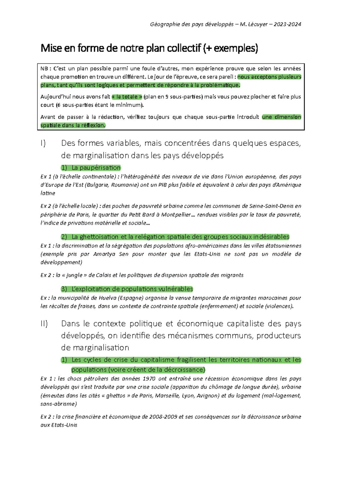 Plan de dissertation (Géographes & Miashs) - Géographie des pays ...