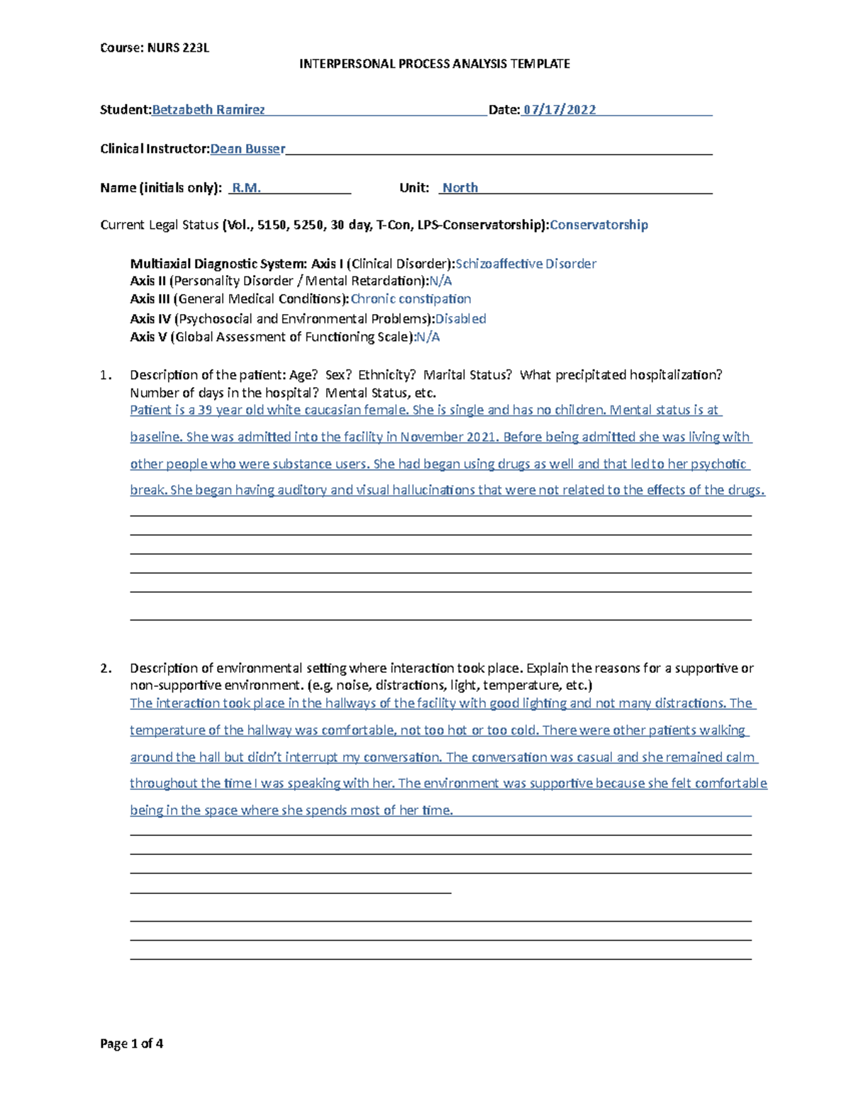 NURS+223L+-+Interpersonal+Process+Analysis+Template - INTERPERSONAL ...