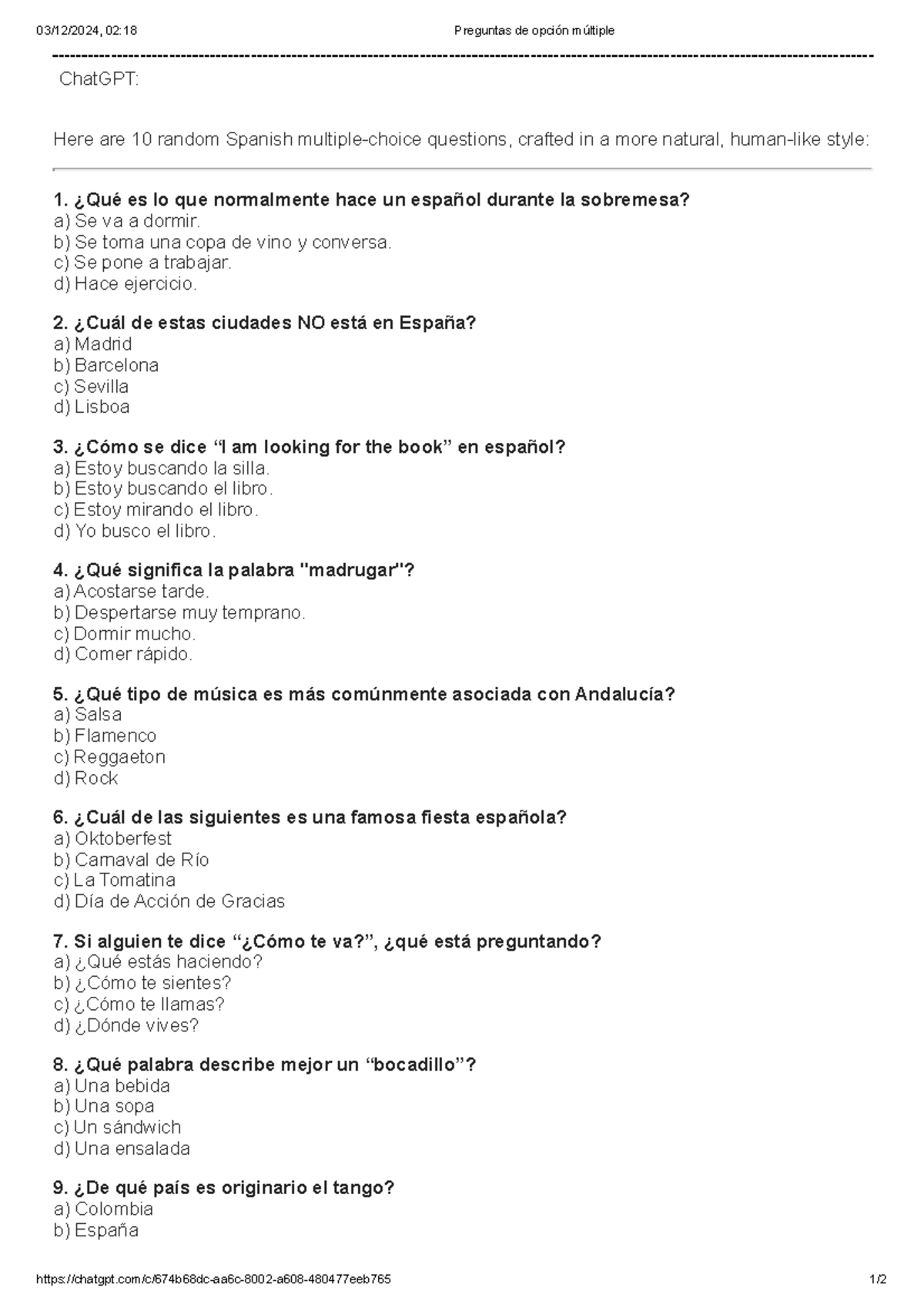 Spanish 100waterfallbeanssevensamurai - Studocu