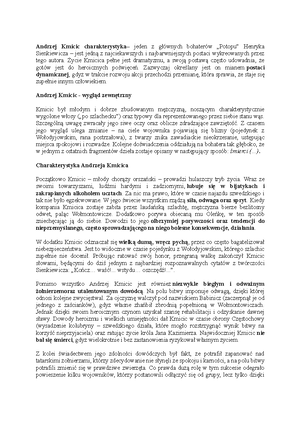 Potop - wydarzenia - Plan wydarzeń. - 1 przez Herakliusza Billewicza ...