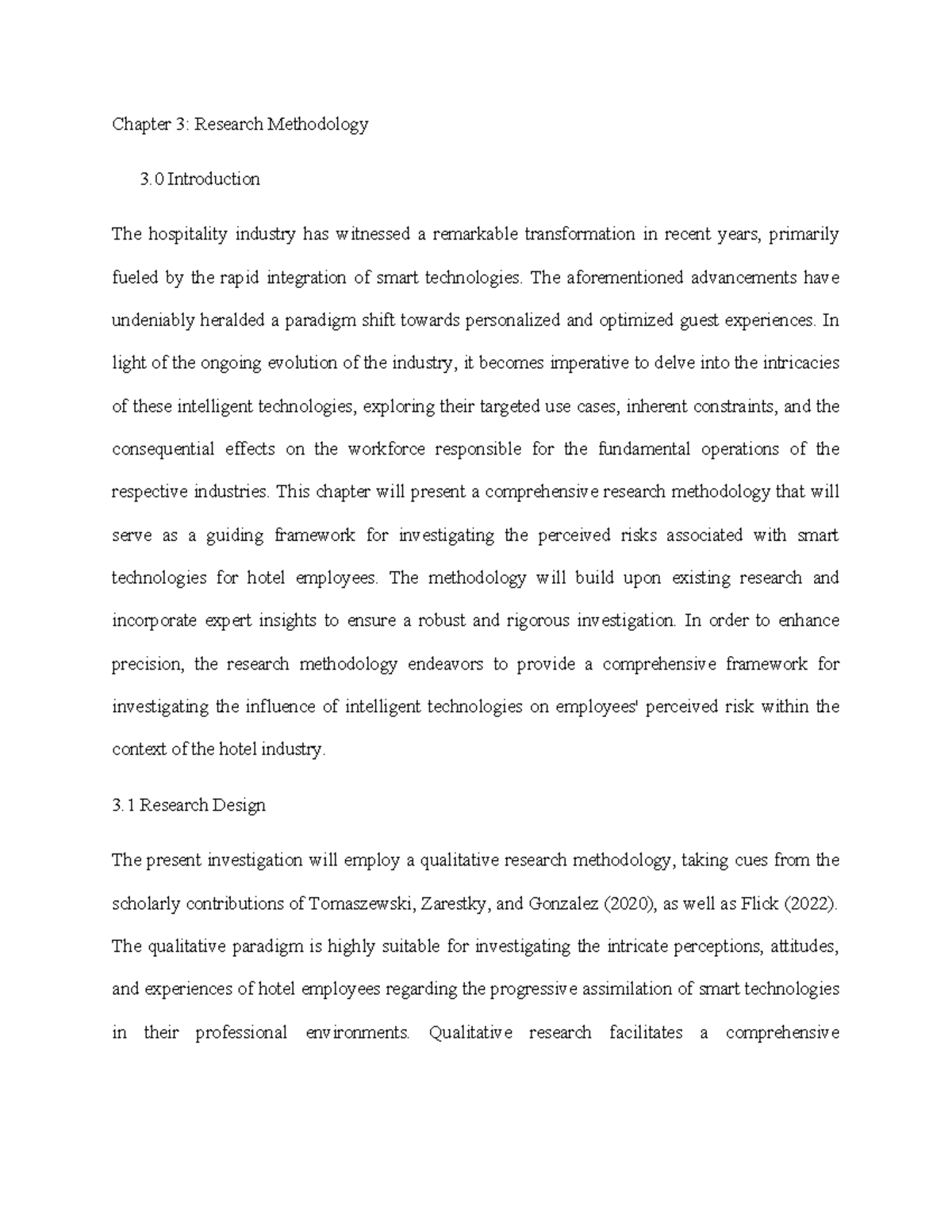 Chapter 3 Research Methodology - Chapter 3: Research Methodology 3 ...