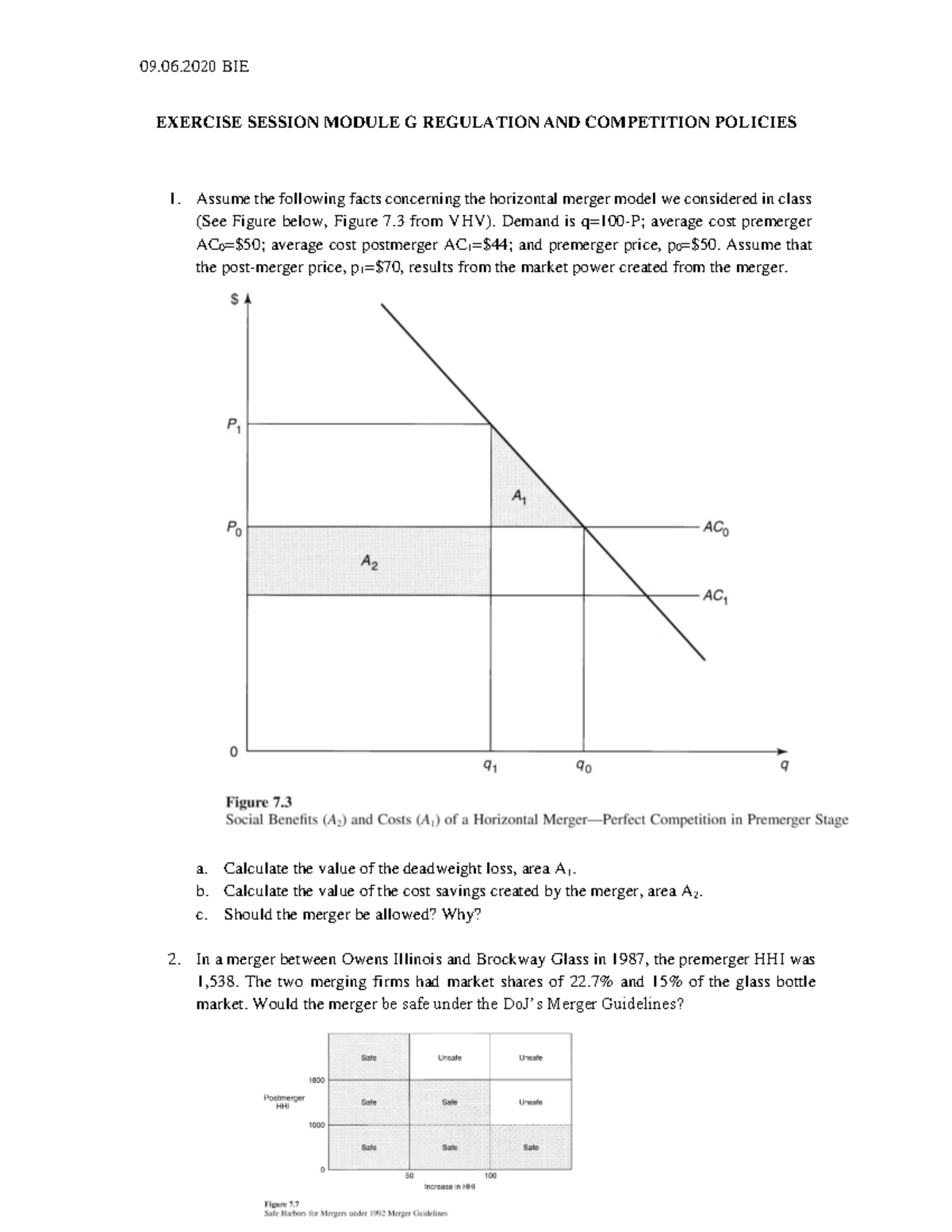 Exercises session Module G - 09 .06 20 BIE EXERCISE SESSION MODULE G ...