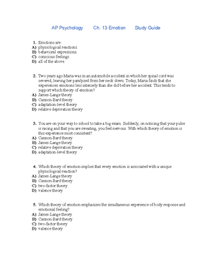 Ch15 Pesonality - Management-Psychology - AP Psychology Ch. 15 ...