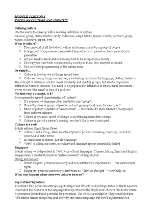 Chapter 7 - Riassunto Introducing Language and Intercultural ...
