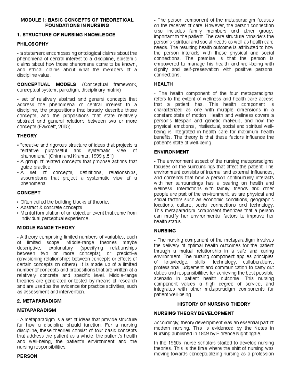 TFN Module 1&2 - Lecture notes 1-2 - MODULE 1: BASIC CONCEPTS OF ...