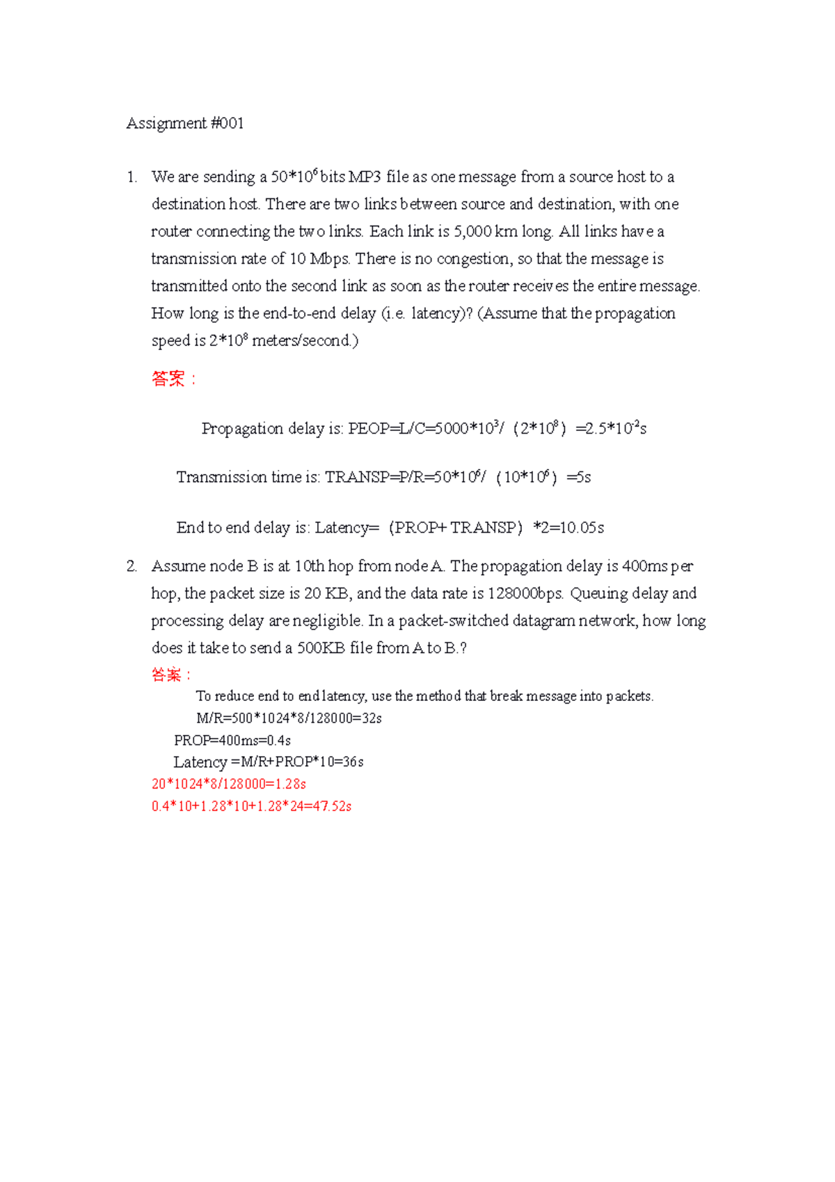 2013 Assignment 001 Assignment Assignment We Are Sending A 5010 6 Bits Mp3 File As One