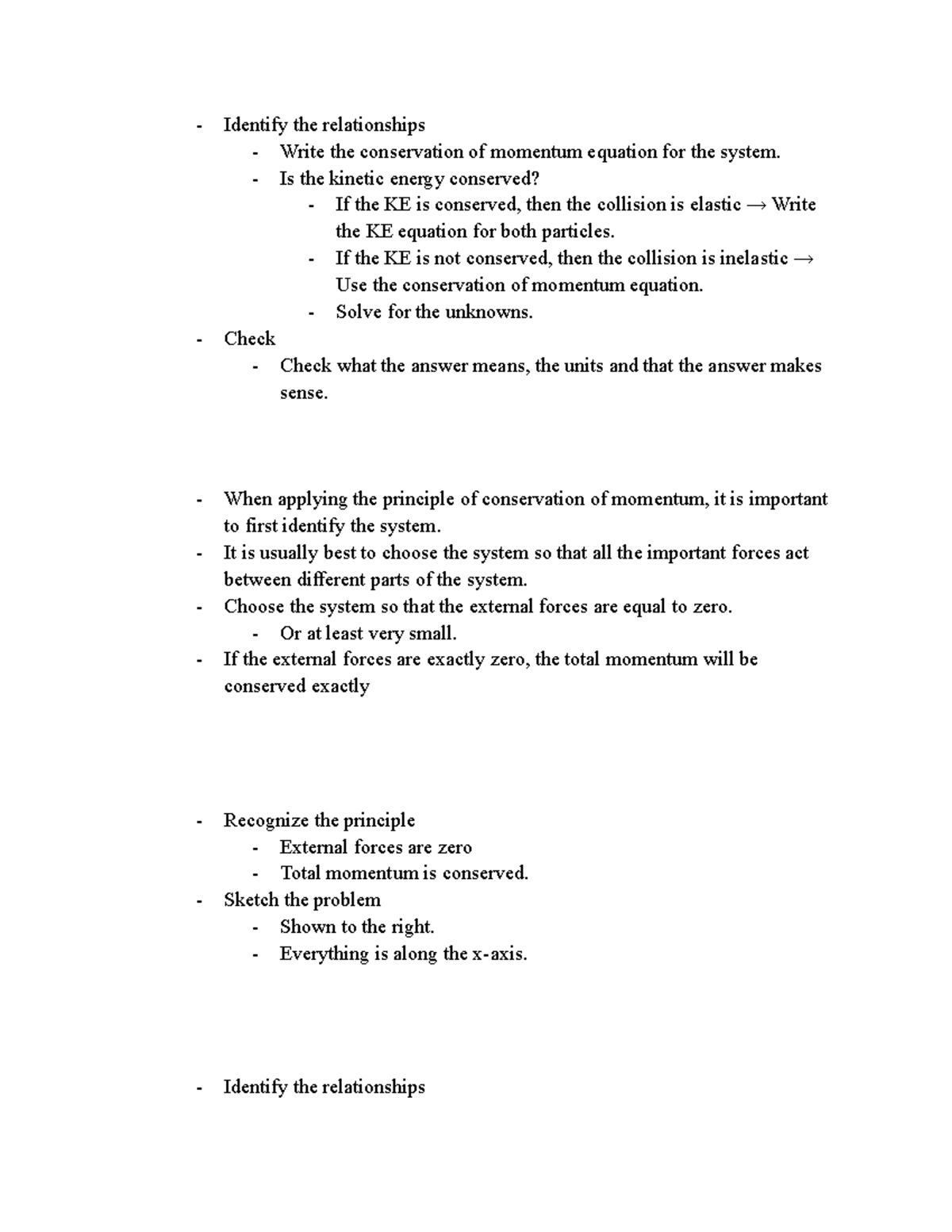 Physics - Chapter 7 - Google Docs5 - Identify the relationships Write ...