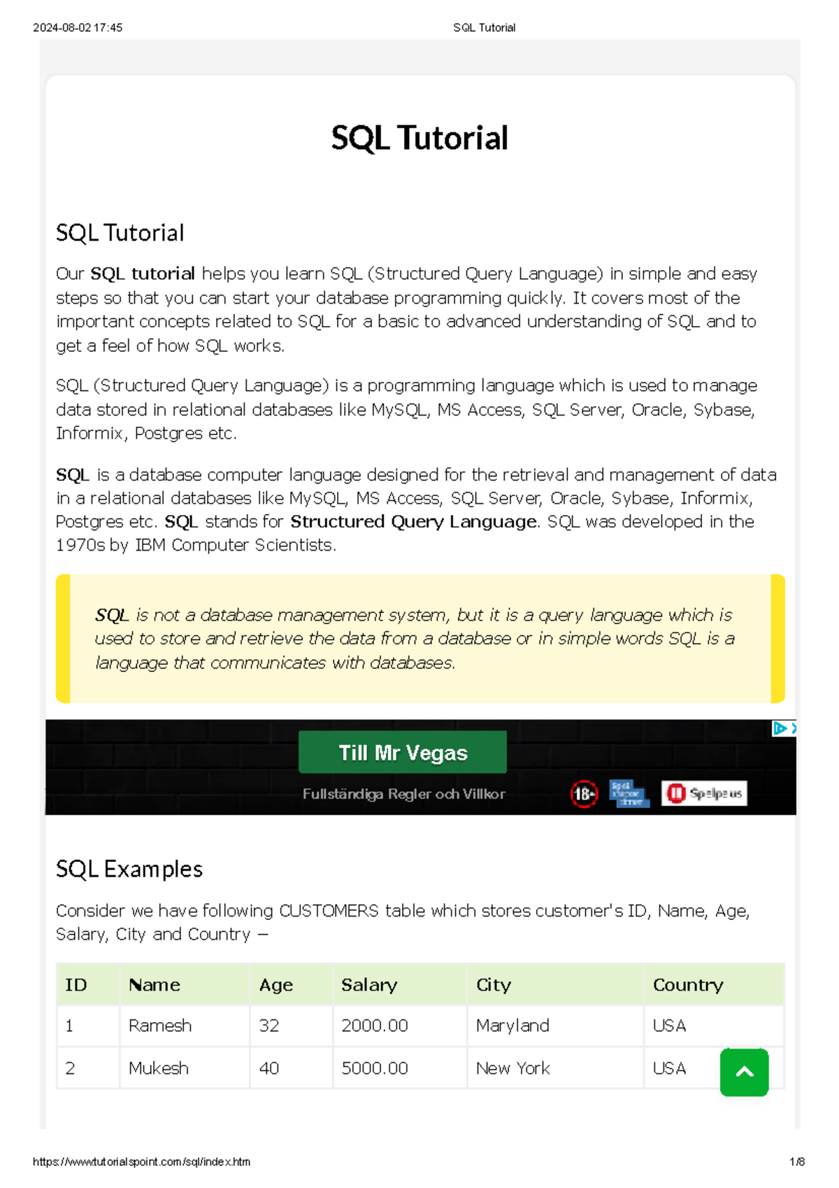Sql Tutorial Sql Tutorial Sql Tutorial Our Sql Tutorial Helps