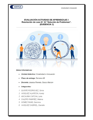 Estructura del Informe AA1 - Anexo Estructura del Informe 1. Carátula ...