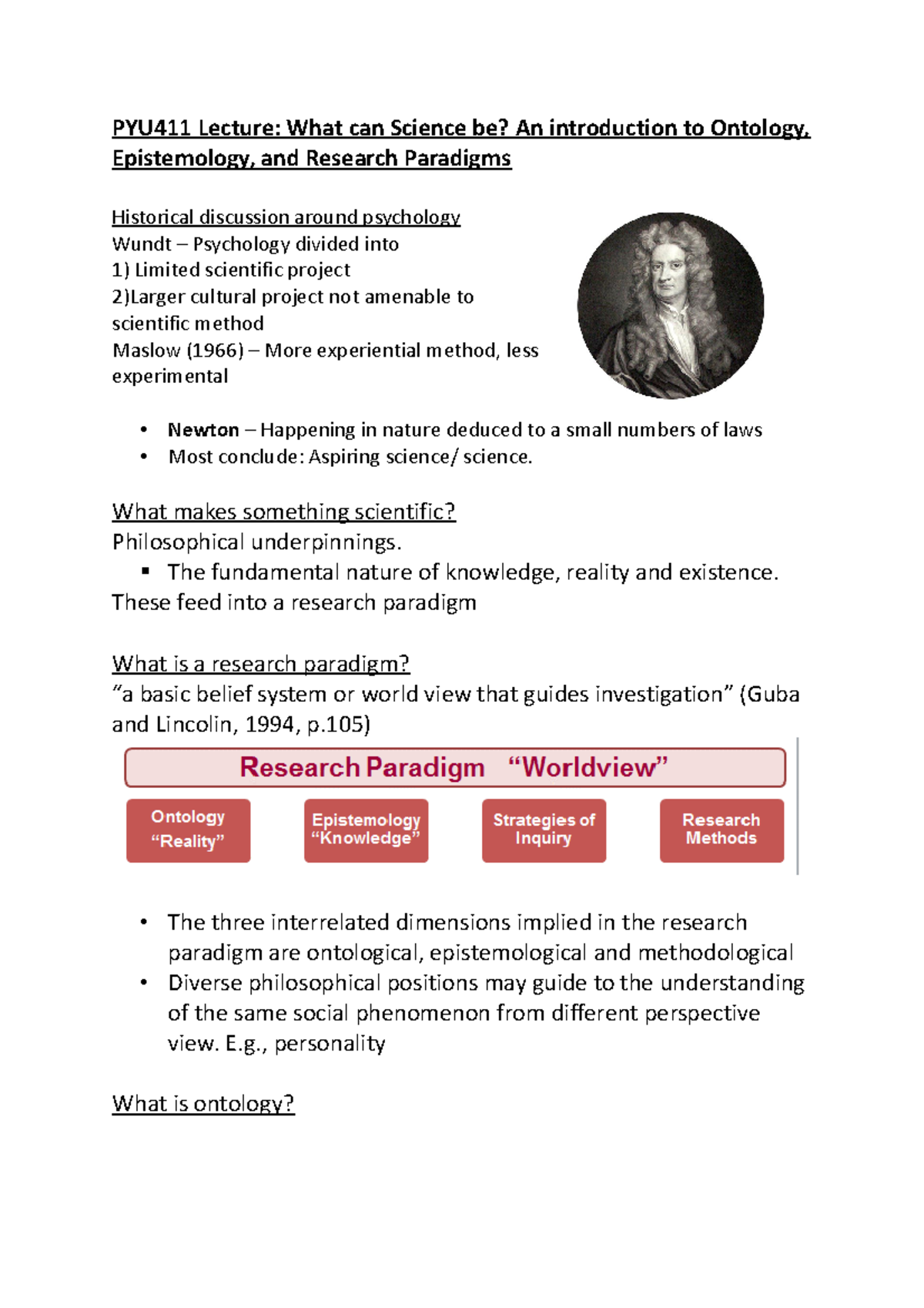principles and skills in psychological inquiry and Learning - PYU411 ...