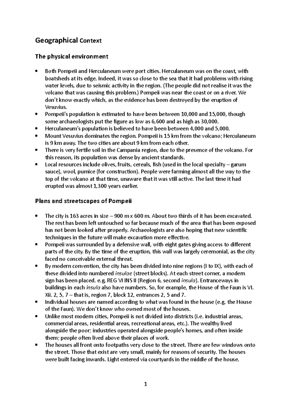Geographical context - Geographical Context The physical environment ...