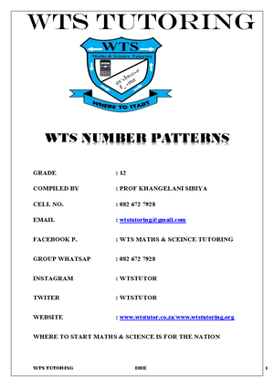 Lesson Plan WEEK 5-6TSA& Volume - Grade 7 Lesson: Term 2 GET ...